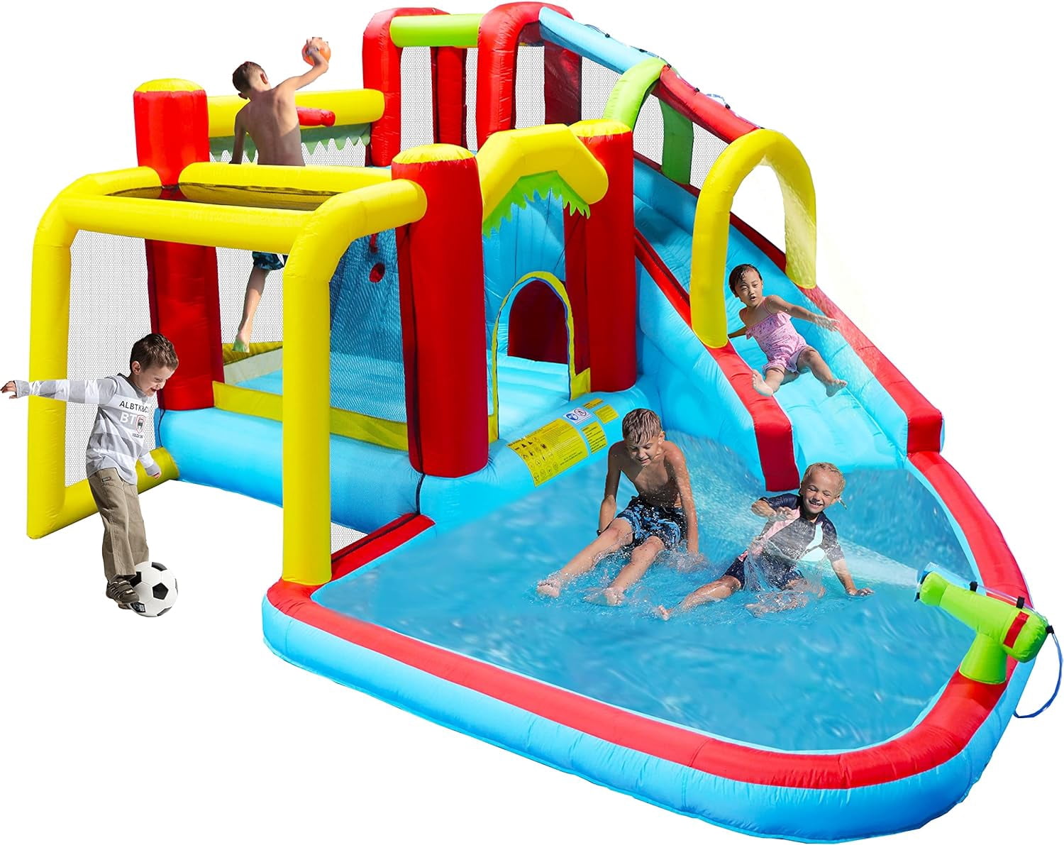 Kids Bounce House, Inflatable Bouncer with Air Blower, Blow Up Jumping ...