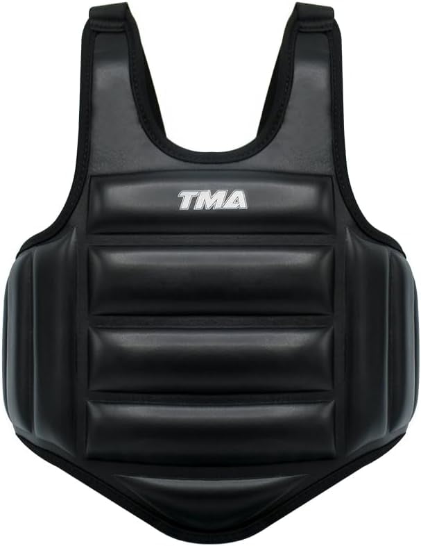 Kids Boxing Belly Pad Chest Guard MMA Body Protector Martial Arts Rib ...