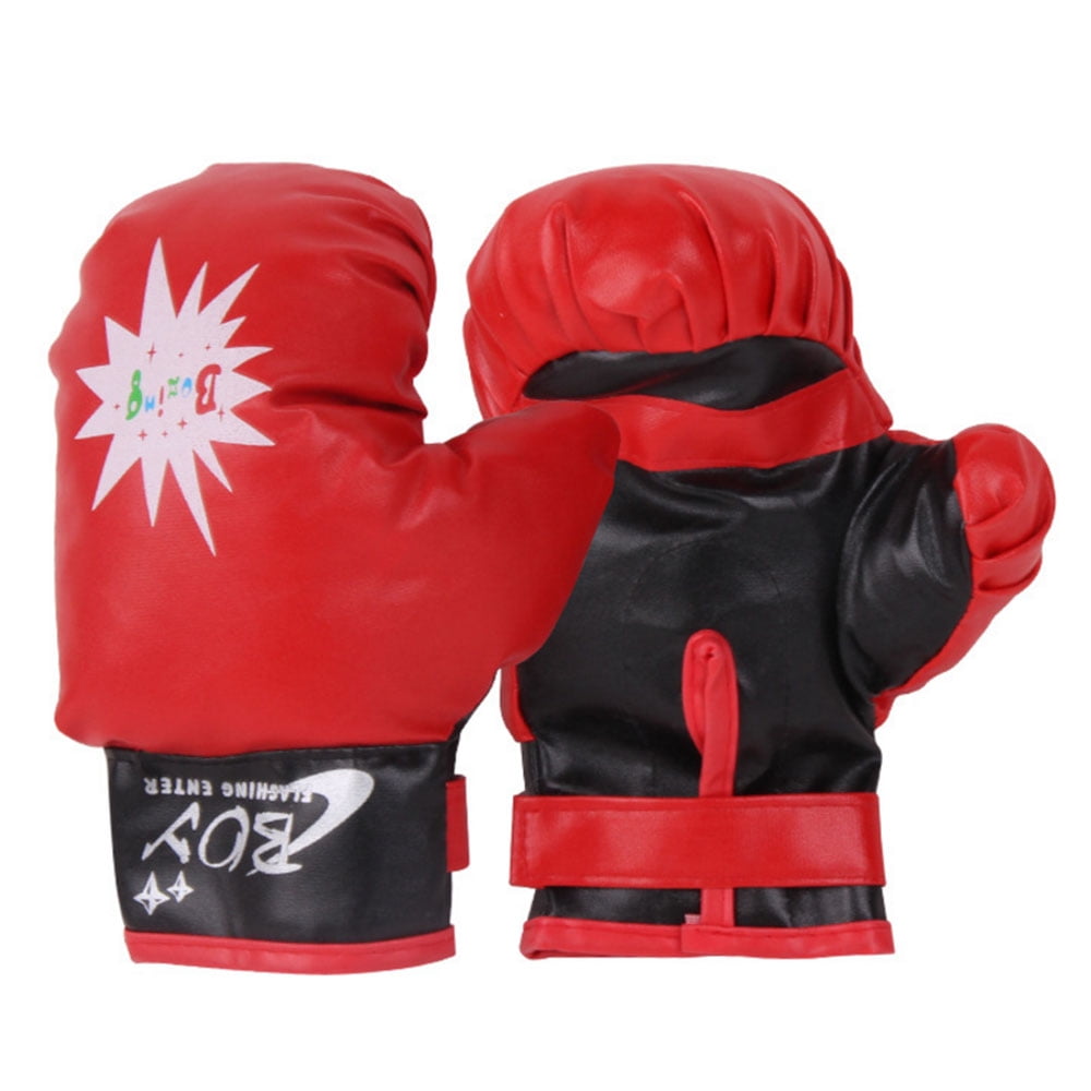 Kids Boxing Gloves Kit Punching Bag Educational Decompression Sandbag ...
