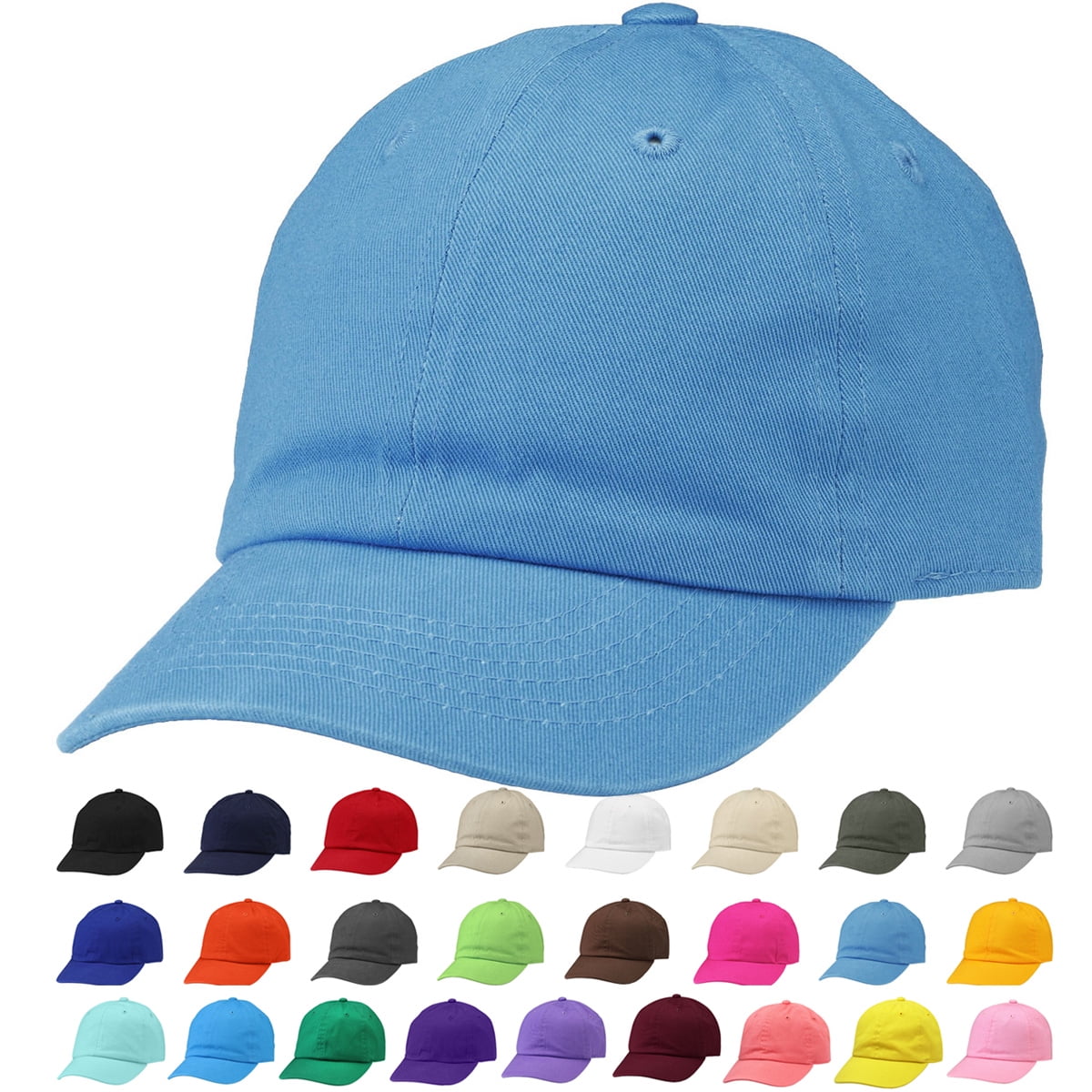 Kids Boy Girl Baseball Cap Hat Soft Cotton Lightweight Adjustable Size ...