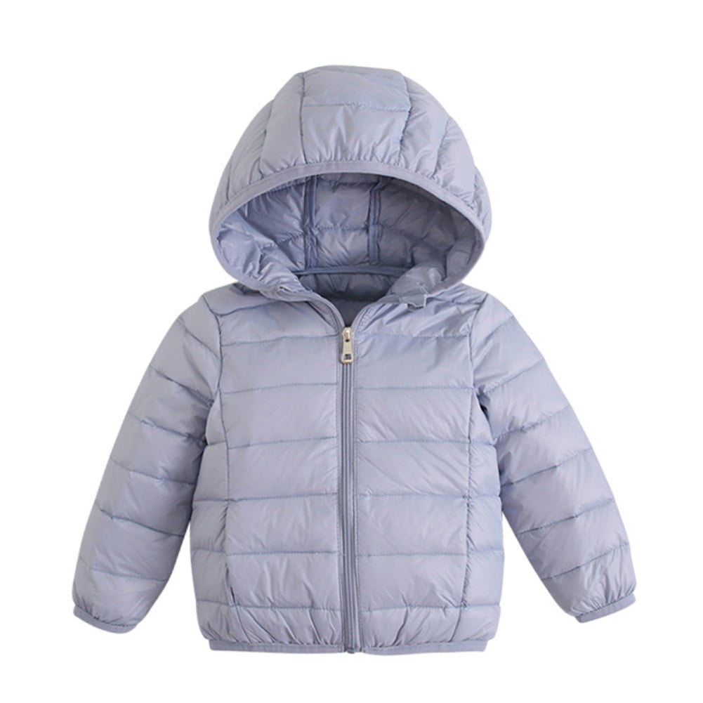 Kids Boy Girl Winter Coats with Hooded Light Puffer Coat Warm Jacket for Baby Toddler - Walmart.com