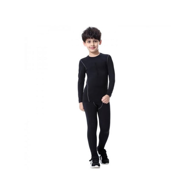 Kids Boy Skin Tight Compression Skin Leggings Base Layer Sports Shorts ...