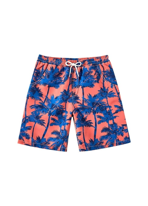 Wonder Nation Boys Quick Dry Stretch Swim Trunks, Sizes 4-18 & Husky ...