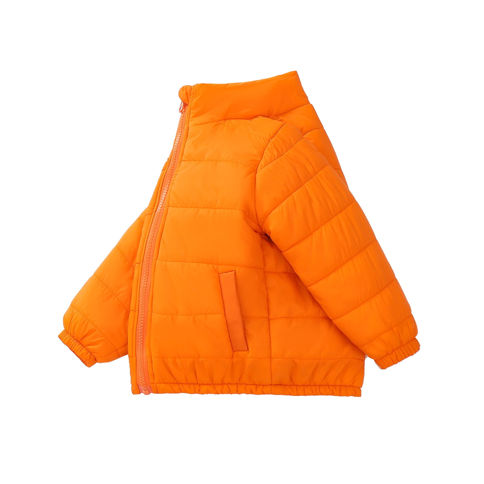 Kids Boy Winter Coat,Puffer Coat Boys Zip Up Jacket Orange Winter Coat ...