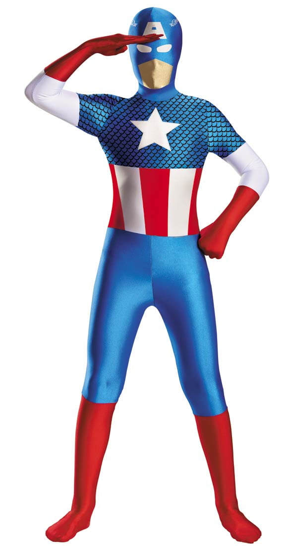 Captain America Bodysuit Costume Boys Teen XL 14-16 - Walmart.com
