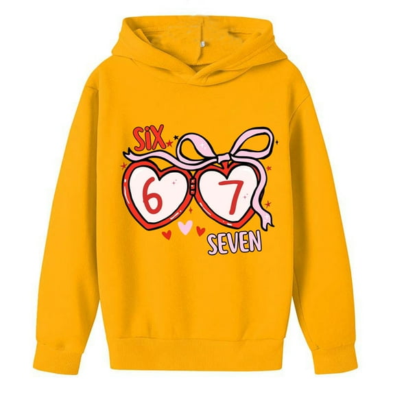 Kids Boys 67 Hoodies Sweatshirt Cute Rap Long Sleeve Crewneck Pullover ...