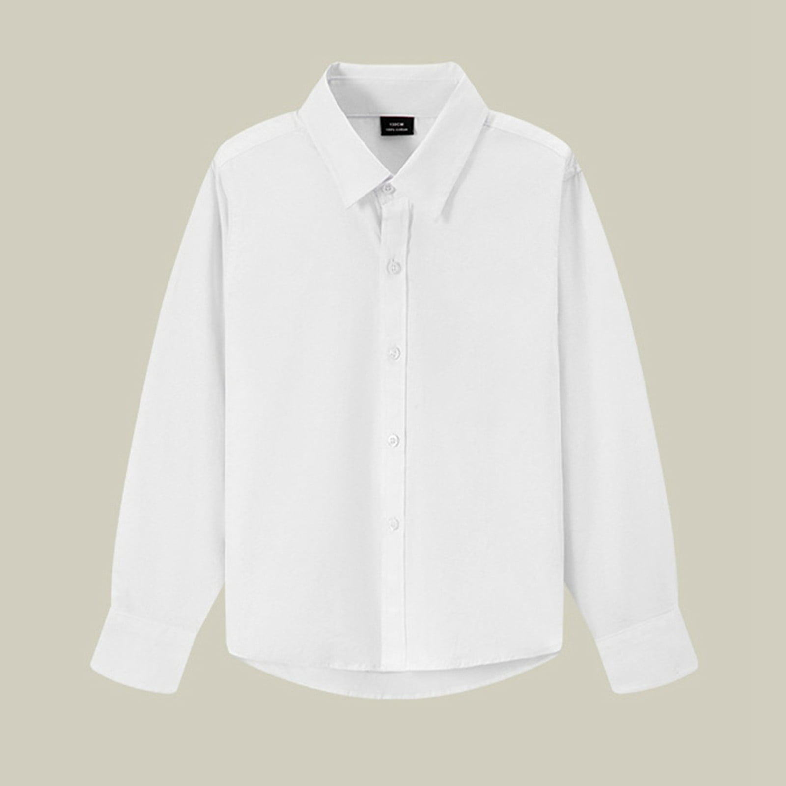 Kids Boys' Button Down Shirts Girls White Shirt Dress Shirt Boys Formal ...