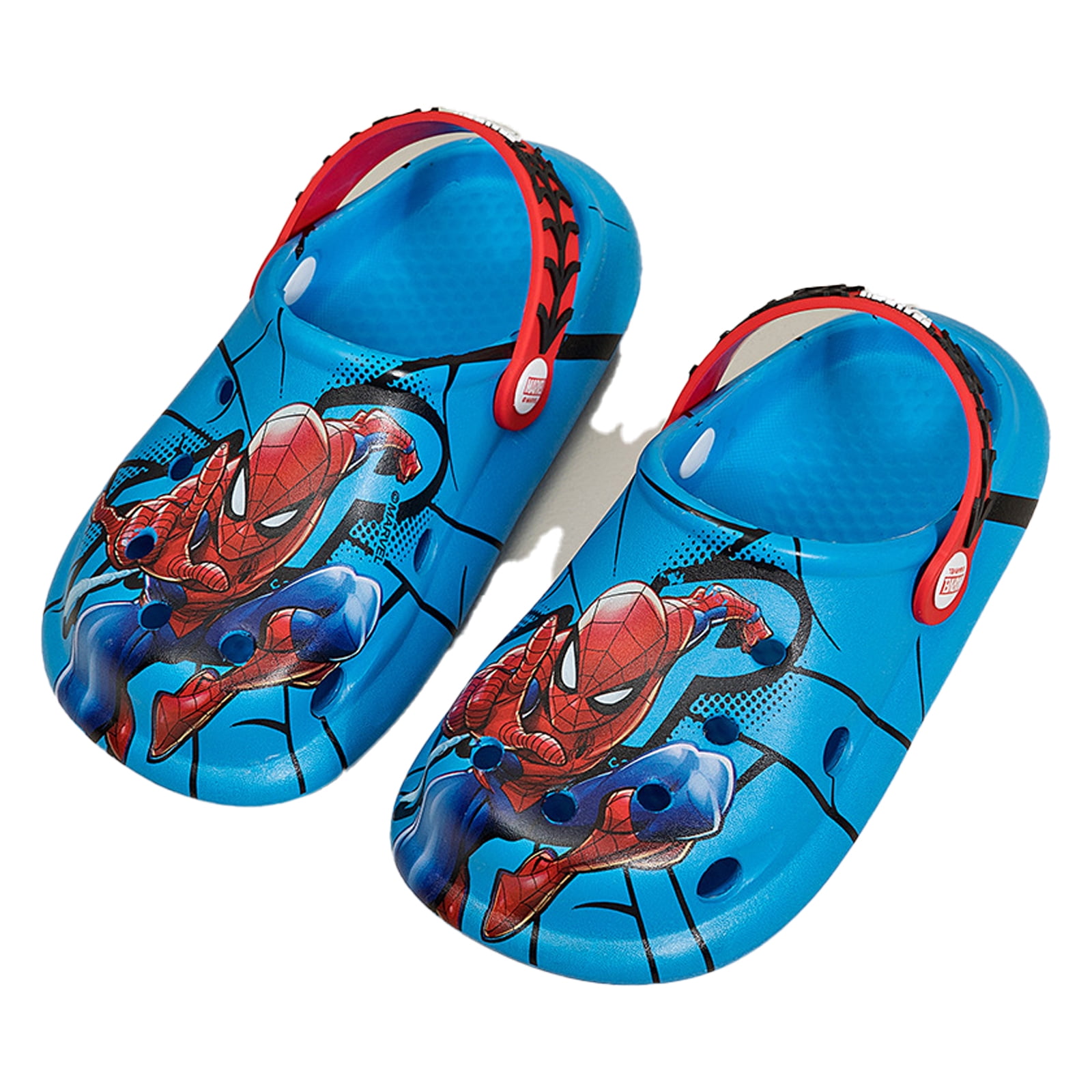Kids Boys Cartoon Clogs Slippers SpiderMan Cute Toddlers Slip On Boys ...