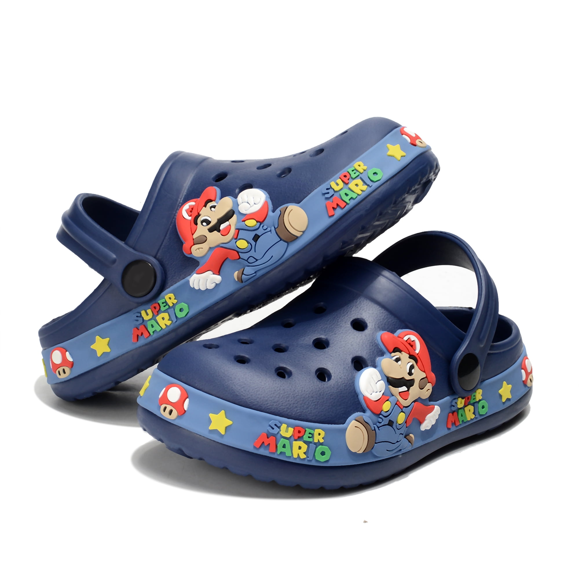 Kids Boys Clogs Cute Cartoon Garden Shoes Slip On Water Shoes Slides ...