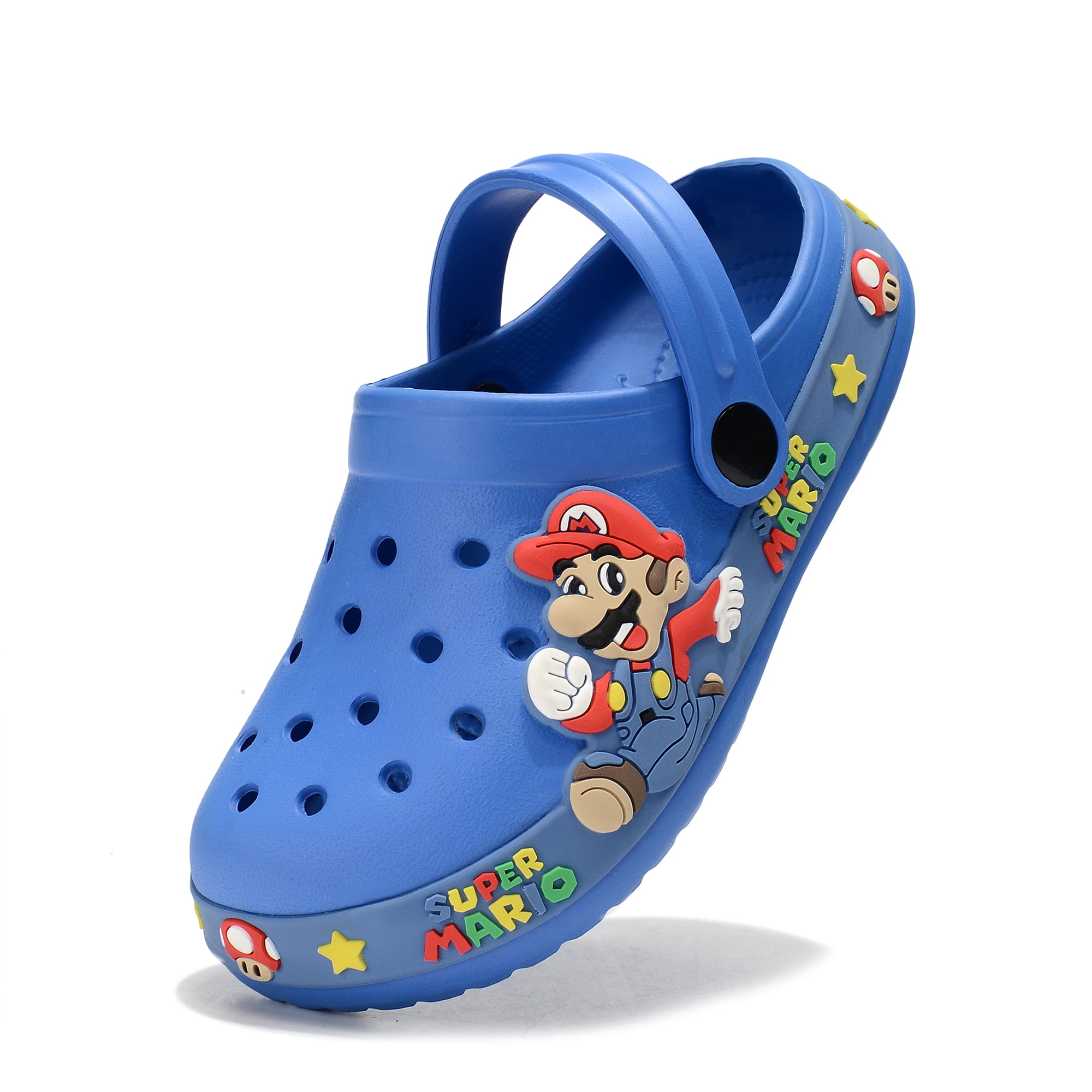 Mario Kids Boys Clogs Cute Cartoon Garden Shoes Slip On Water Shoes ...