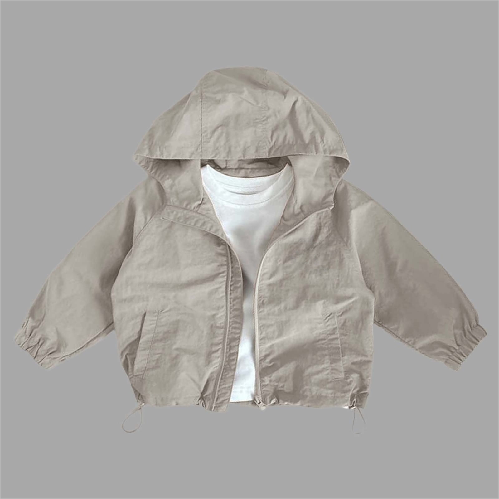 Kids Boys Clothes Kids Windbreaker Jacket Zip Hoodie Girls Lightweight ...