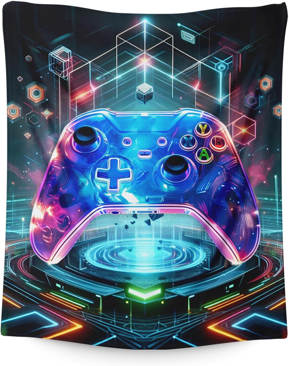 Kids Boys Gamer Blanket - 80x60 Inches Twin Size Blanket for Adults ...