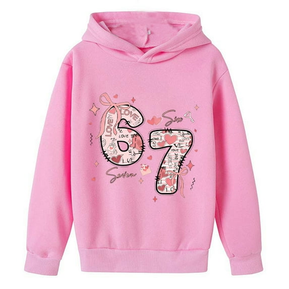 Kids Boys Girls 67 Hoodies Long Sleeve Rap Hooded Sweatshirt Hip-hop ...