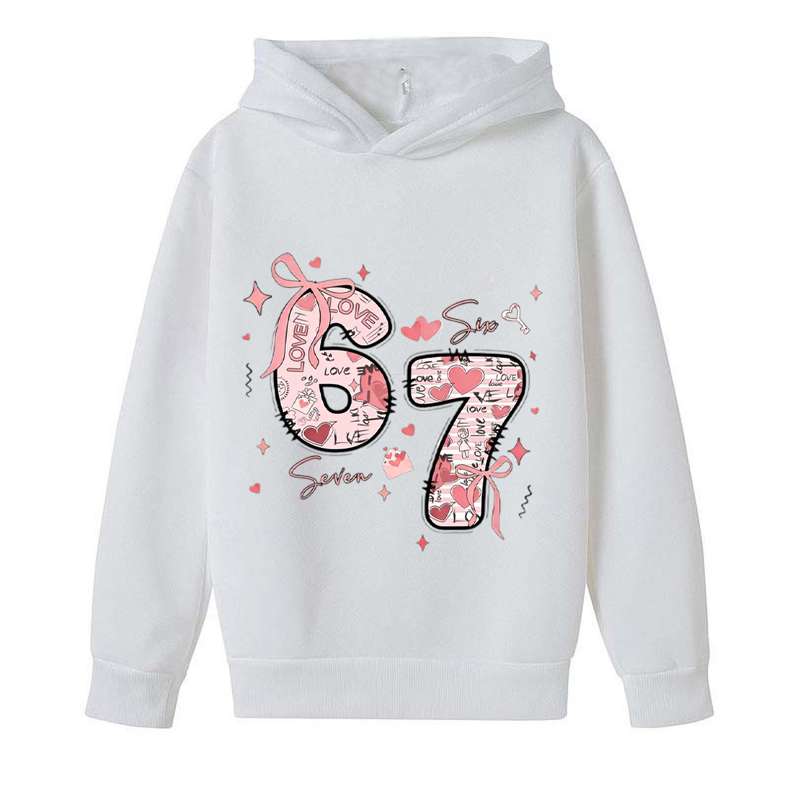 Kids Boys Girls 67 Hoodies Long Sleeve Rap Hooded Sweatshirt Hip-hop ...
