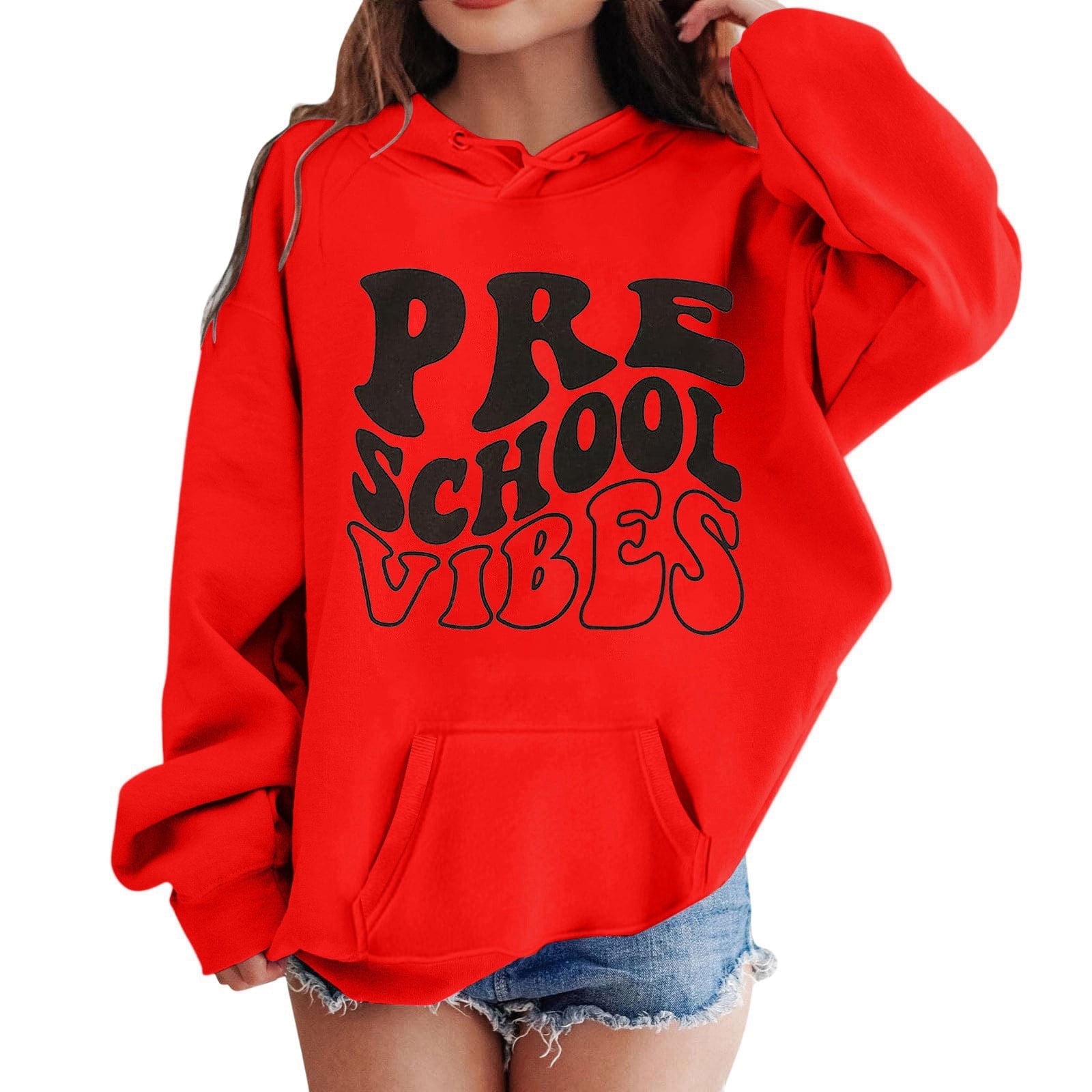Kids Boys Girls Autumn WInter School Season Kindergarten Letter Printed ...