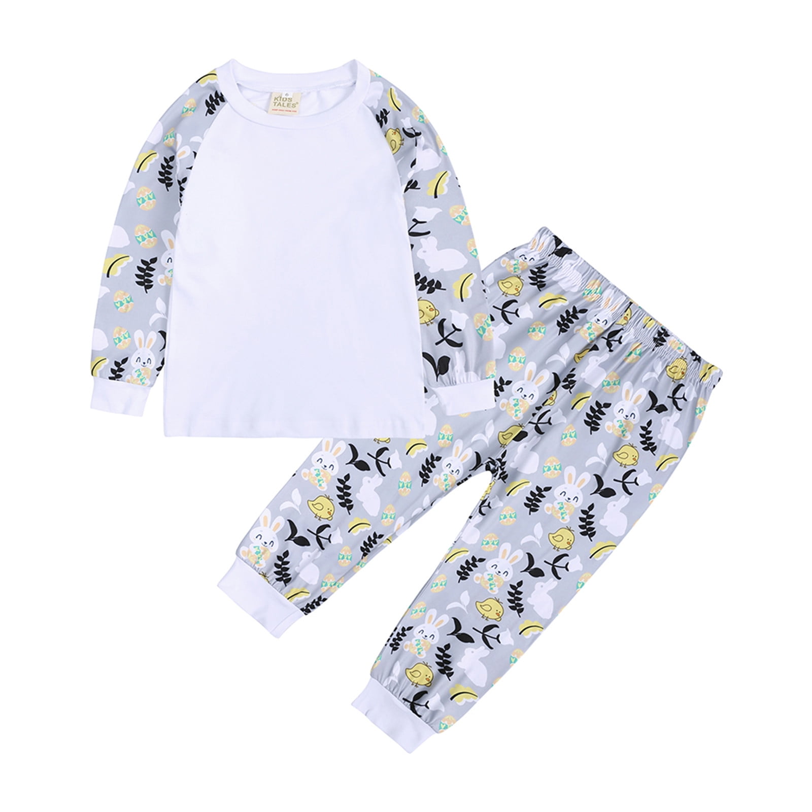 Infant Toddler Pajamas - Kids Boys Girls Baby Long Sleeve Easter Bunny ...