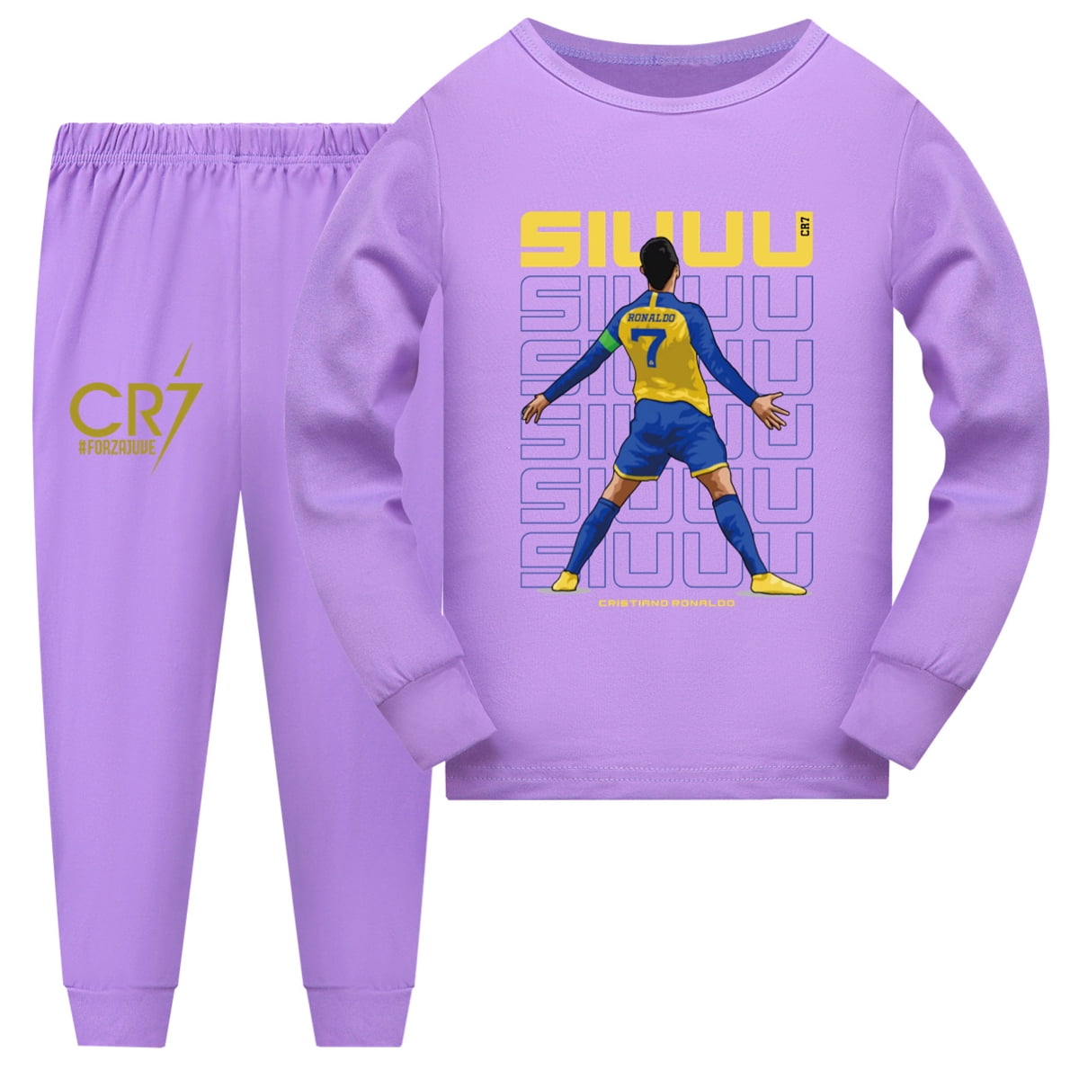 Kids Boys Girls CR7 Cristiano Ronaldo Football Star 2-Piece Cartoon ...