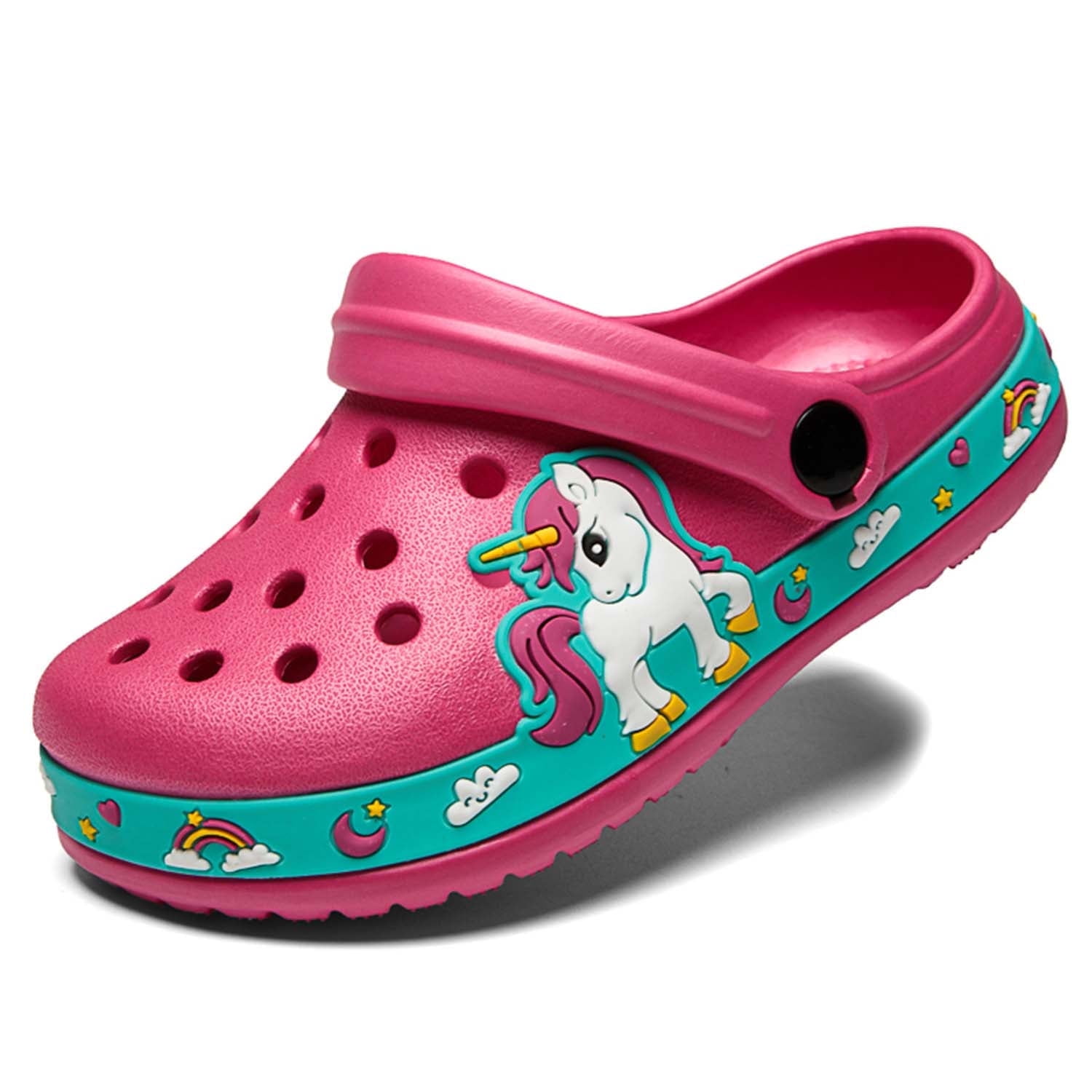Kids Boys Girls Cartoon Clogs Slippers Toddler Slip On Lightweight ...
