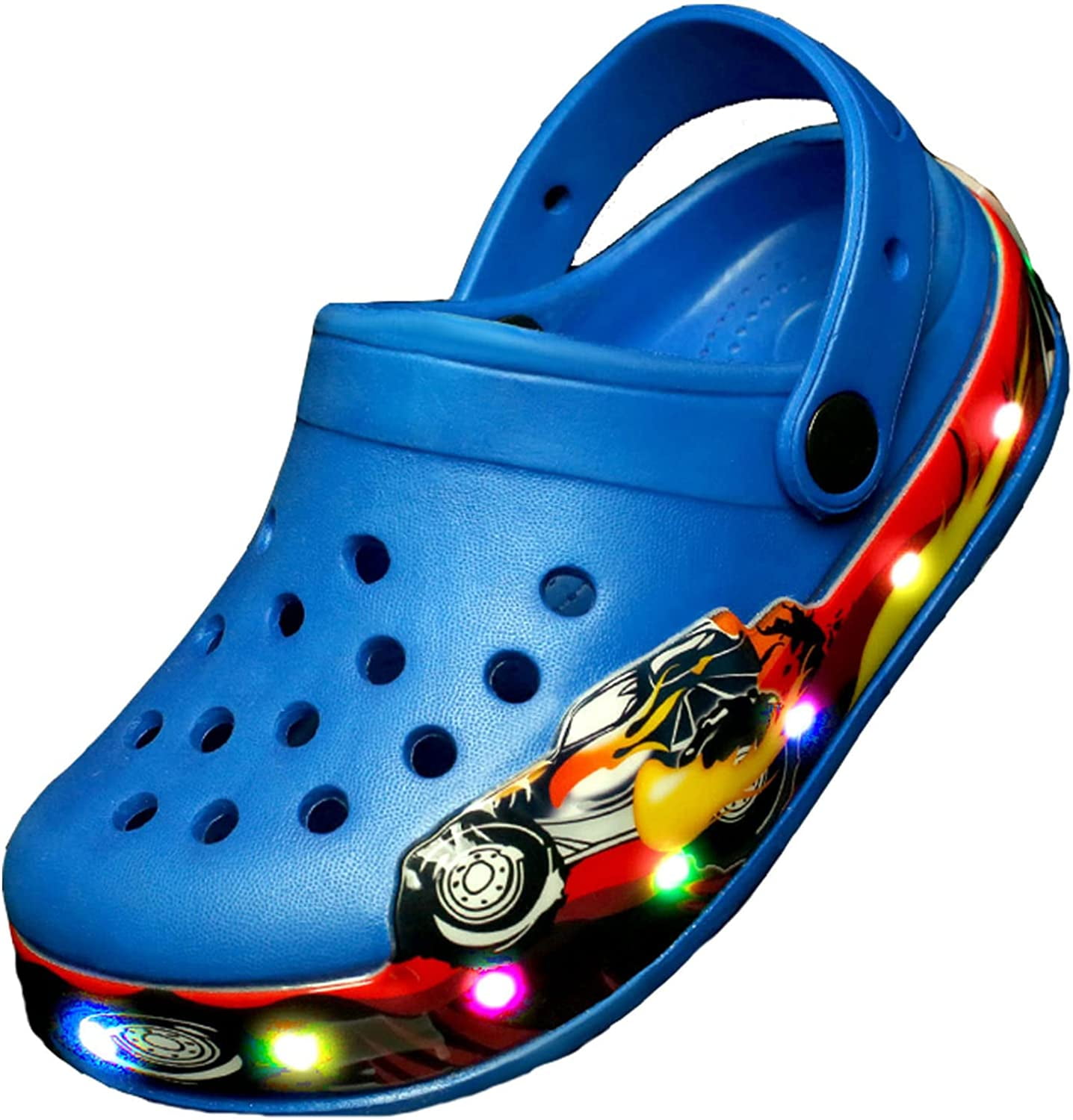 Kids Boys Girls Cartoon Clogs Slippers Toddler Slip On Lightweight ...