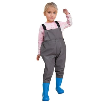 Fainosmny Kids Chest Waders Youth Fishing Waders With Rain Boots ...