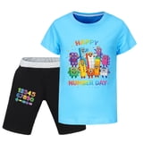 Kids Boys Girls Number Block Cartoon Graphics Printed Costume Casual ...