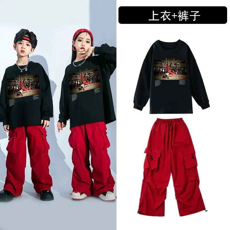 Kids Boys Girls Sets T-shirt Pant Teen Streetwear Sport Suits ...