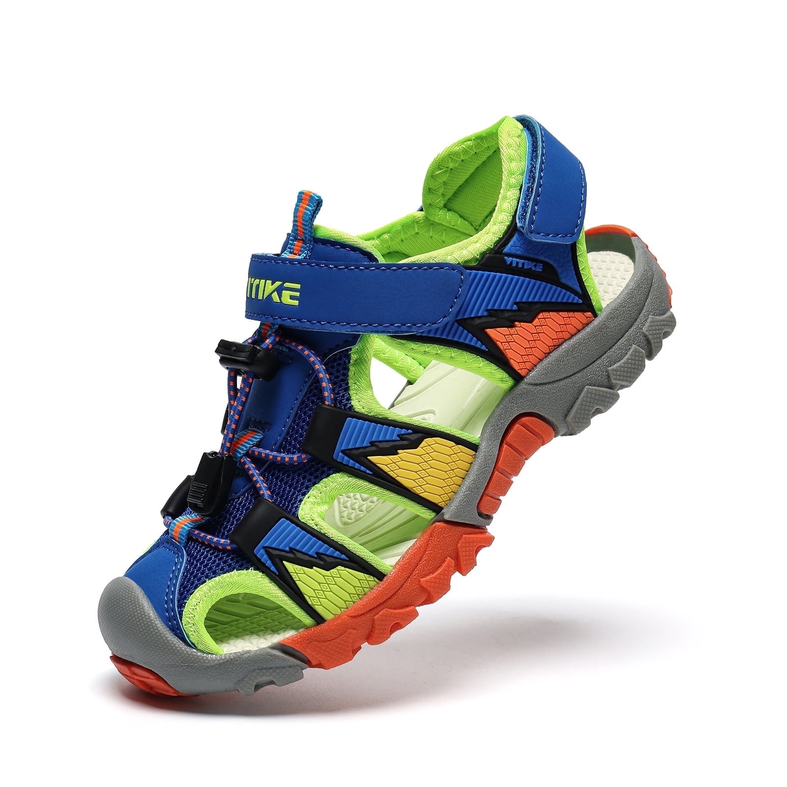 FANGFIUP Kids Sports Closed Toe Sandals Breathable Boys Girls Non Slip ...