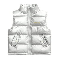 KYAIGUO Kids Toddler Puffer Down Vest for Girls Boys Winter Sleeveless Thicken Outwears Fall ...
