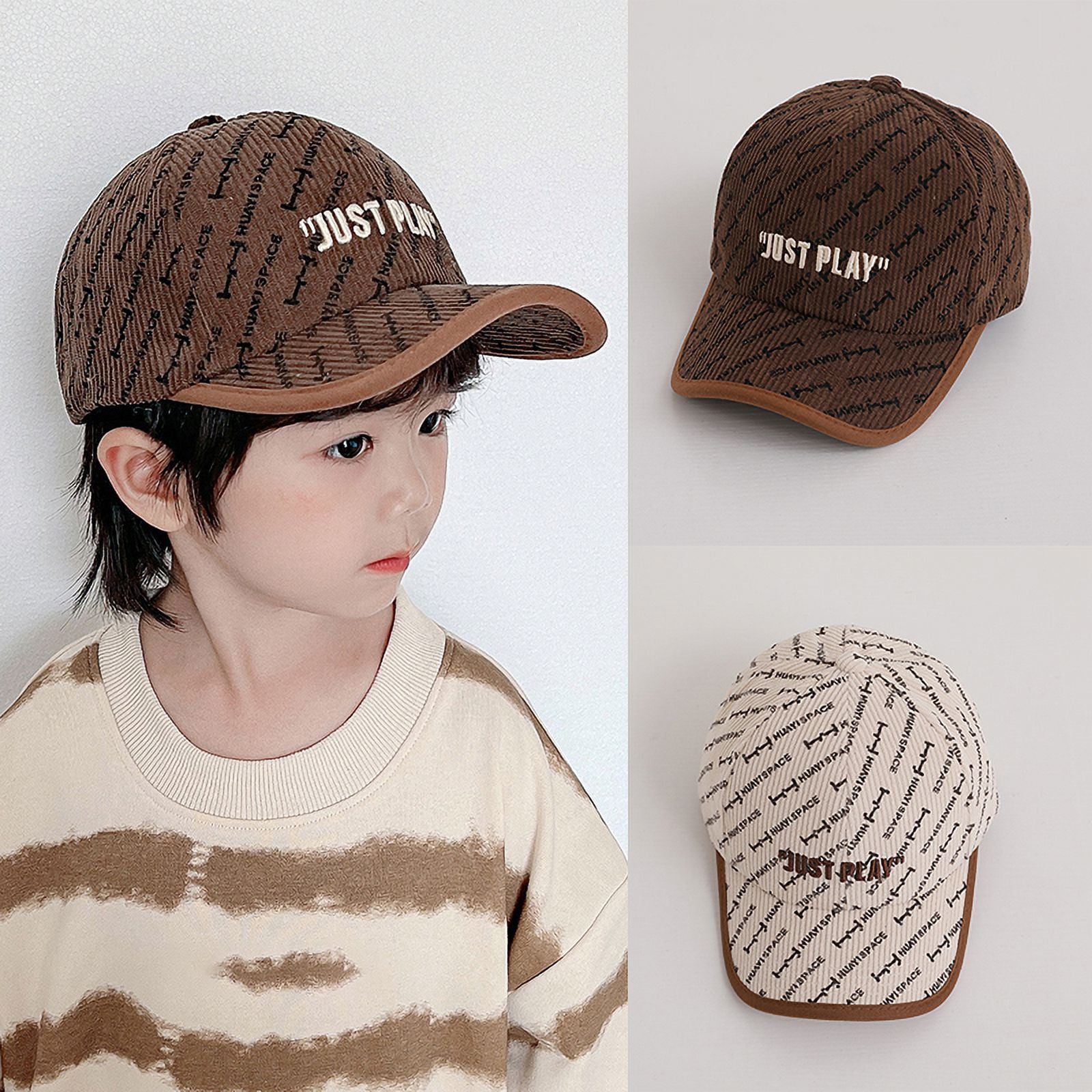 Kids Boys Girls Winter Warm Corduroy Cute Baseball Cap Trooper Hat ...