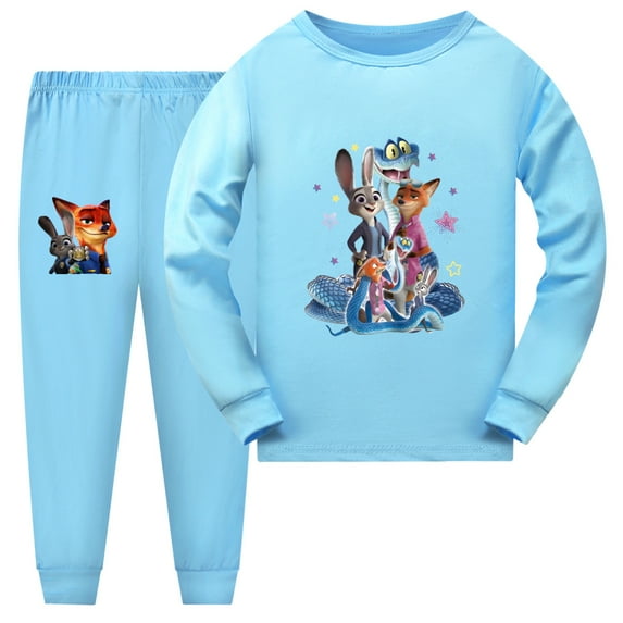 Kids Boys Girls Zootopia2 Nick Judy Gary Snake 2-Piece Cartoon Graphics ...