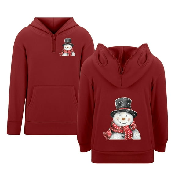 Kids Boys Graphic Hooded Pullover Sweatshirt – Pocket Front With Zipper ...