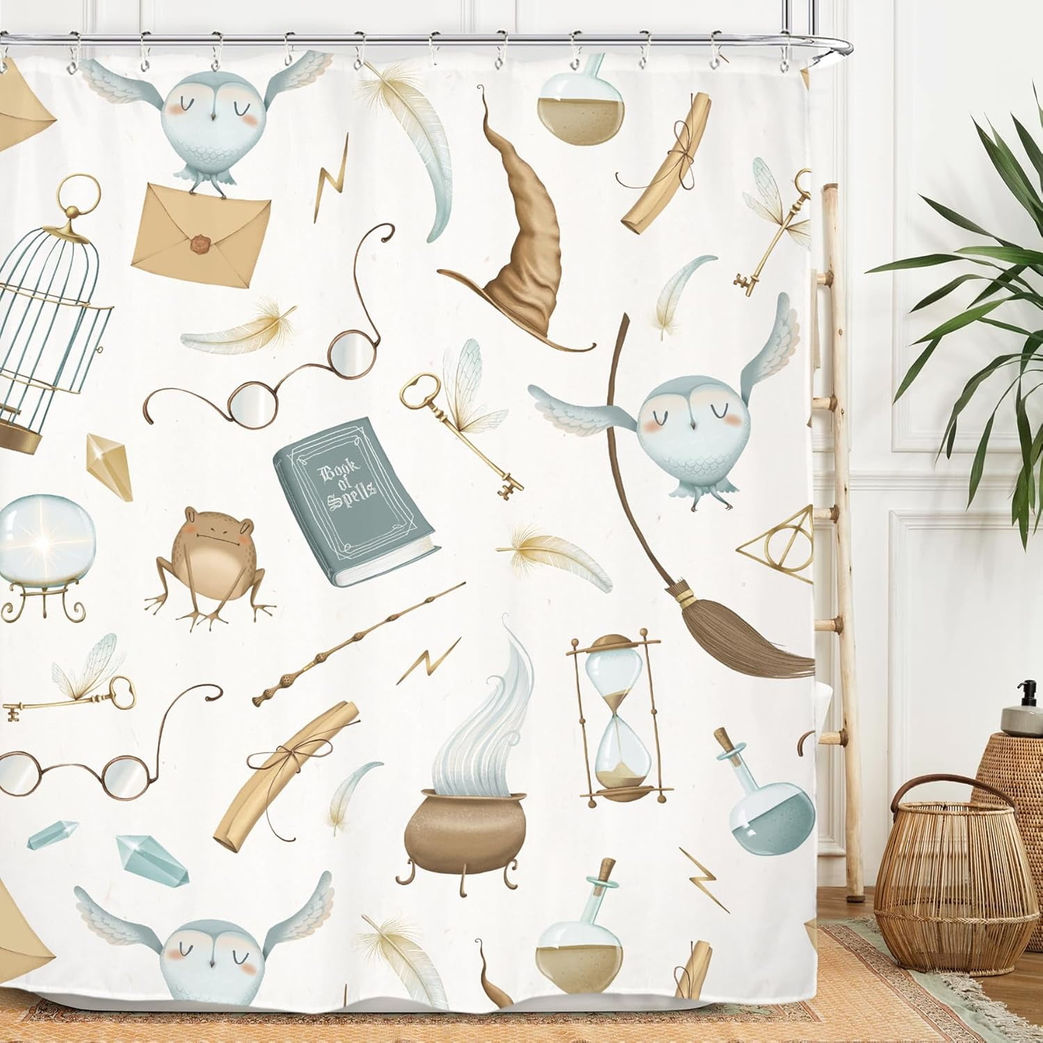 Kids Boys Inspirational Shower Curtain Set 72Wx72H Inches Funny ...