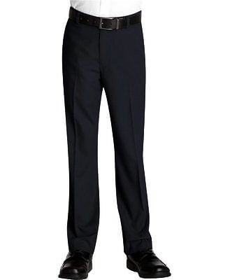 Kids Boys Junior Toddler Flat Front Slim Fit Formal Dress Pants Slacks ...
