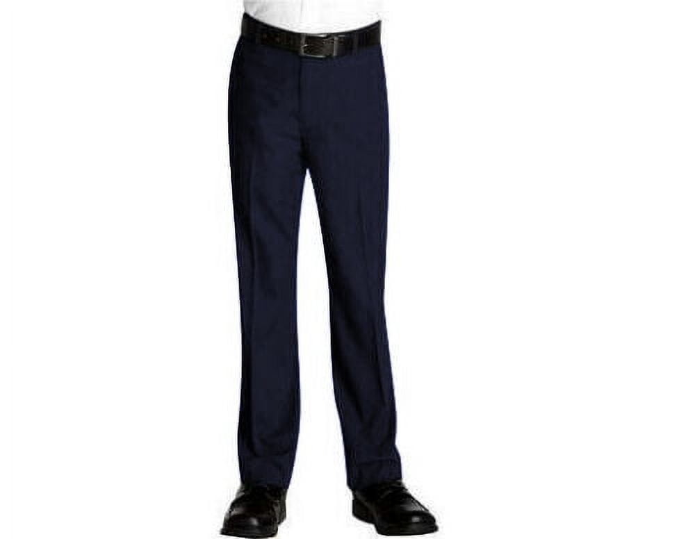 Kids Boys Junior Toddler Flat Front Slim Fit Formal Dress Pants Slacks ...