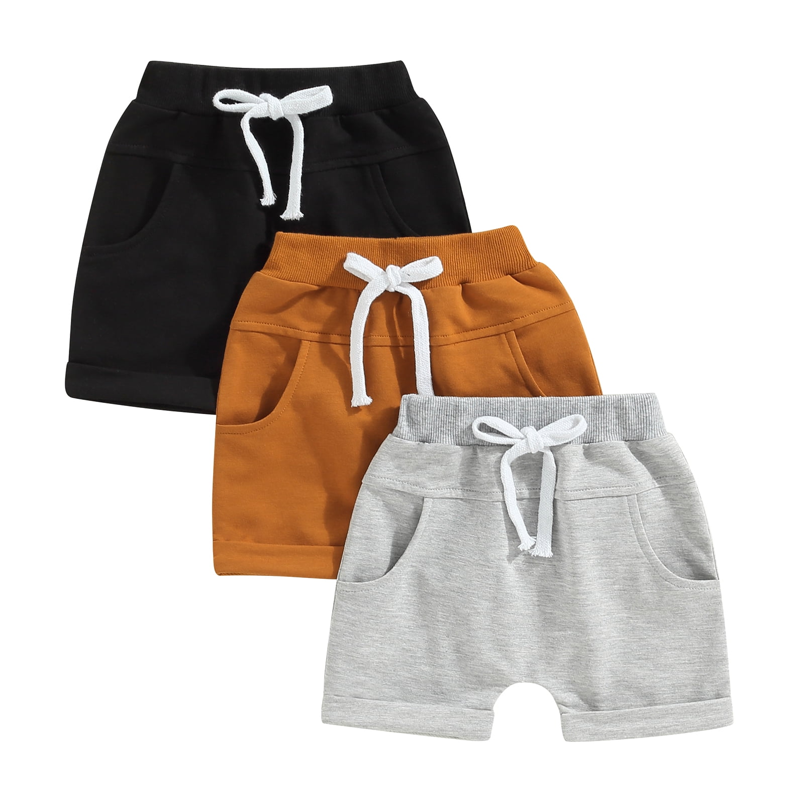Kids Boys Short Trousers, Casual Party Street Spring Summer Solid Color ...