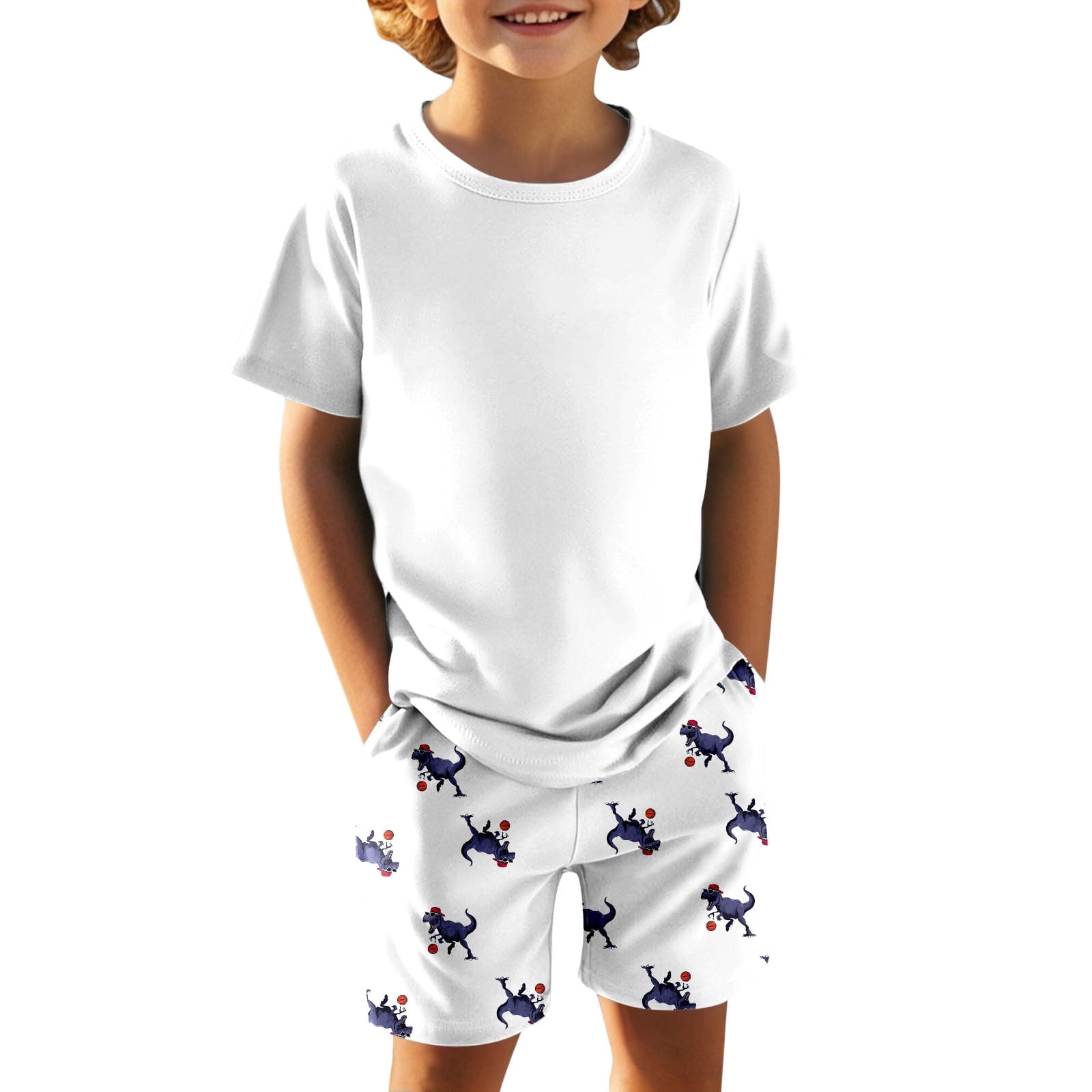 Kids Boys Silk Pajamas Set Animal Kids Button Down Pajamas Set Silk ...
