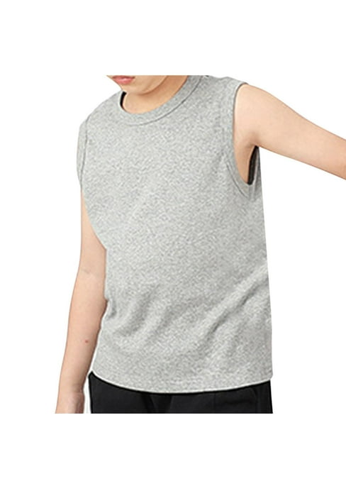 AUNVITO Summer Tank Tops for Kids Boys Girls Comfy Tanks Loose ...