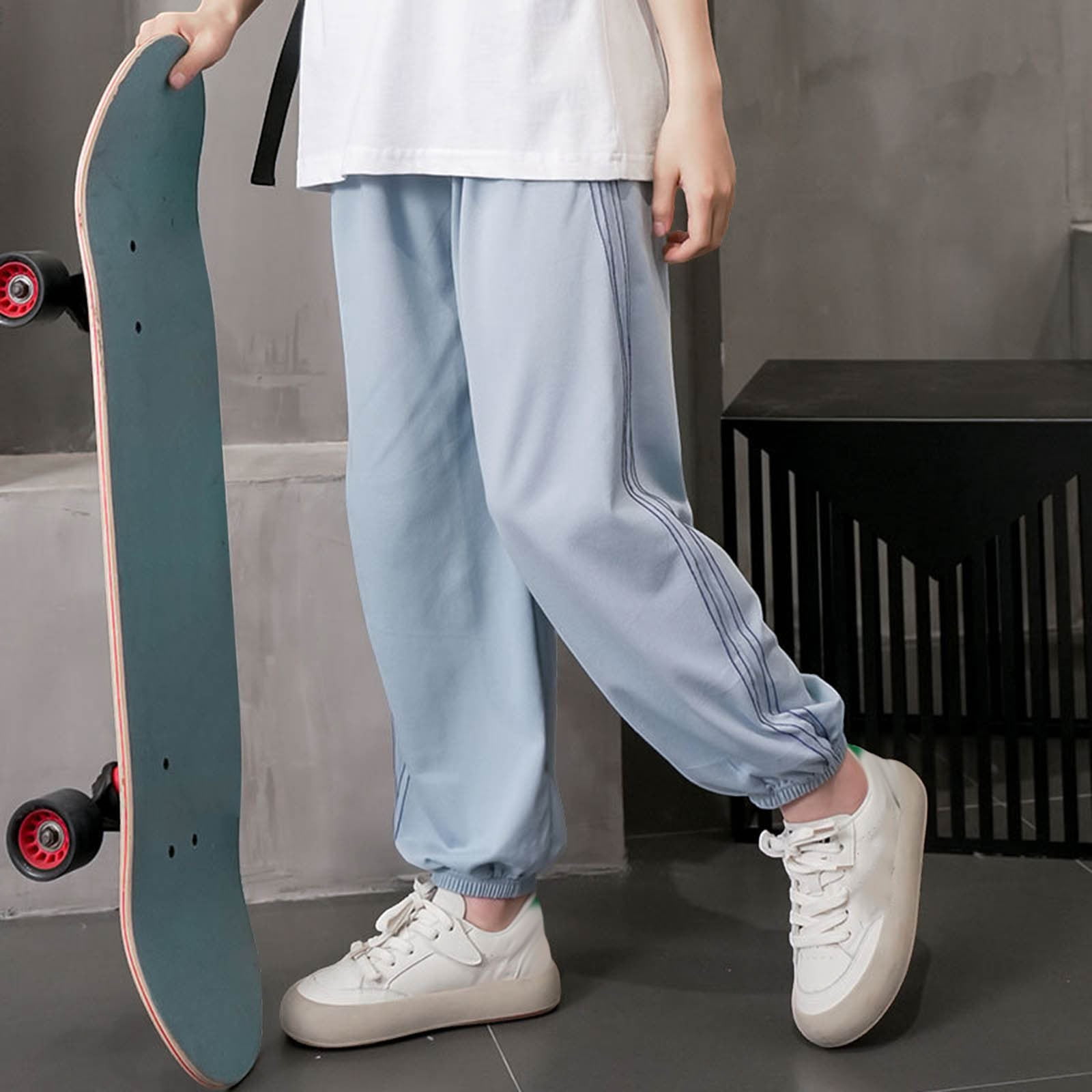 Kids Boys Sweatpants Toddler Athletic Pants with Pockets Adjustable ...