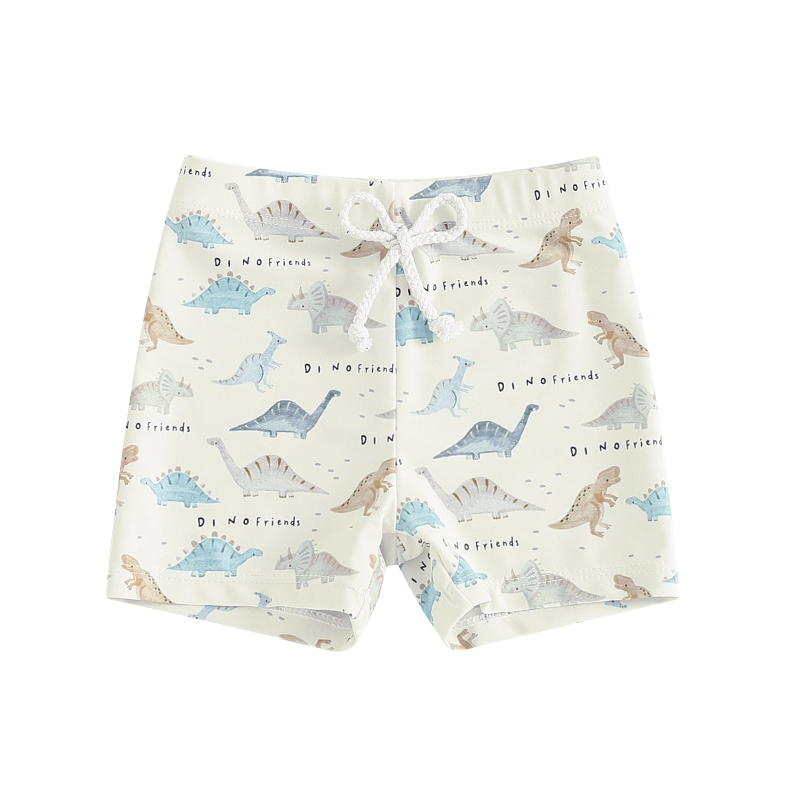 Kids Boys Swim Trunks Summer Dinosaur/Plaid/Turtle Print Elastic ...