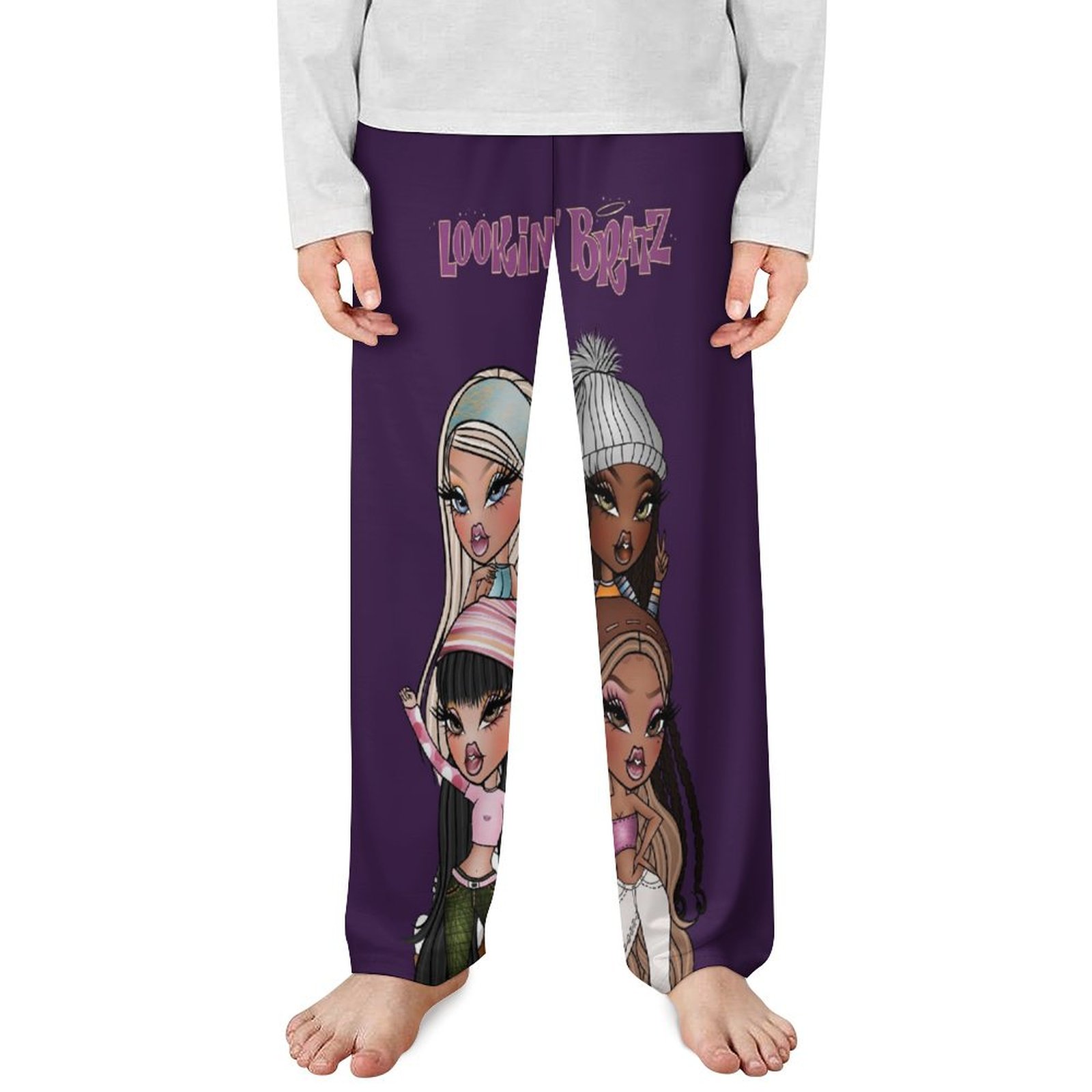 Kids Brat-z Pajama Pants Cartoon Long Pj Pants Cute Elastic Waist ...