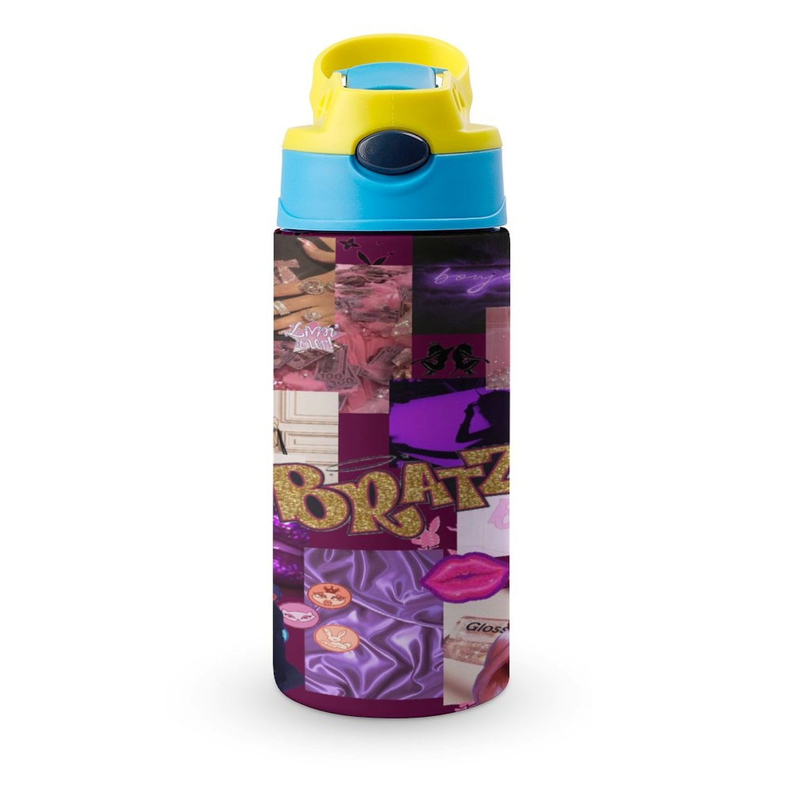 Kids Brat-z Water Bottle Insulated Stainless Steel Water Bottles with ...