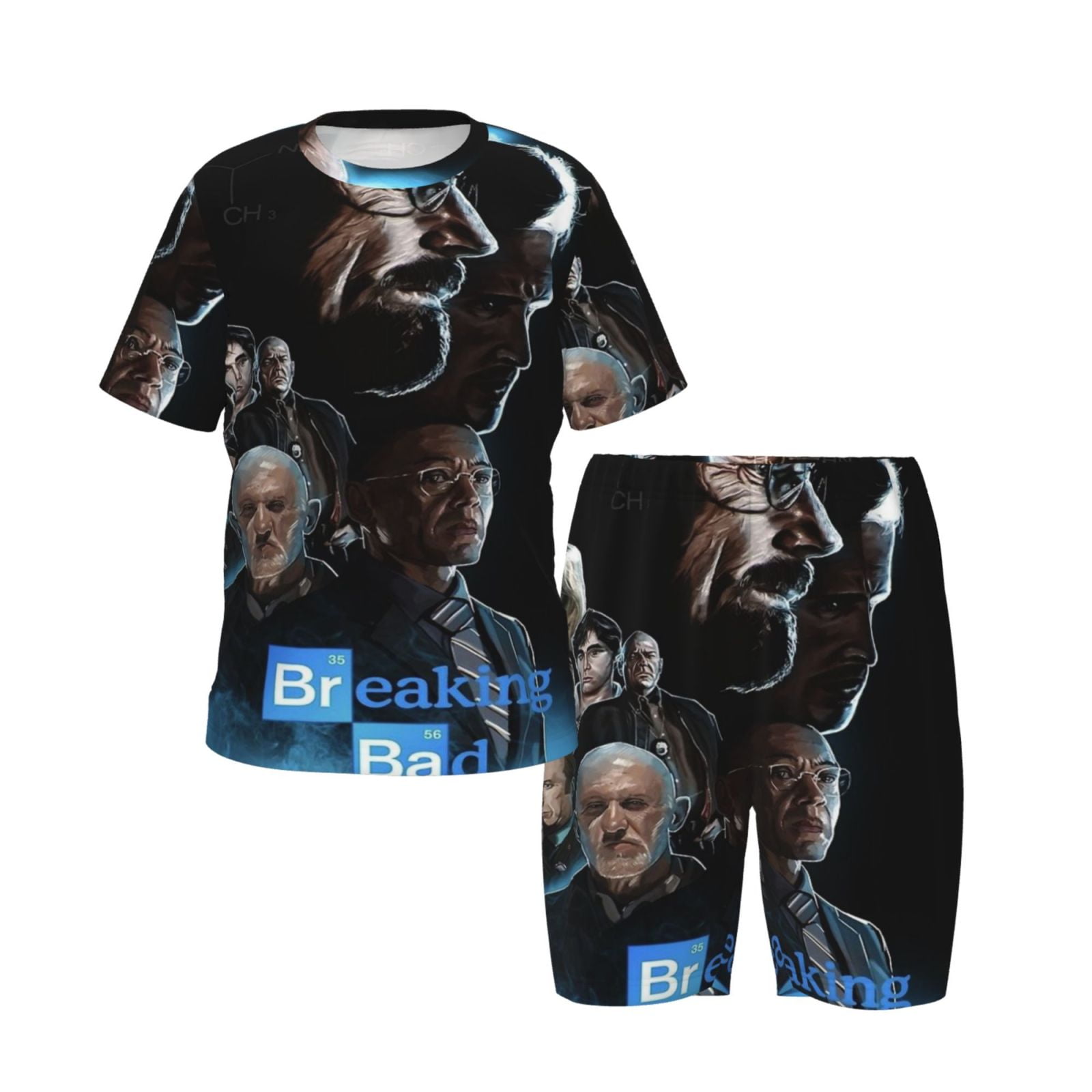 Kids Breaking Bad Pajamas Set Cartoon Sleepwear Short Set Outfit For ...