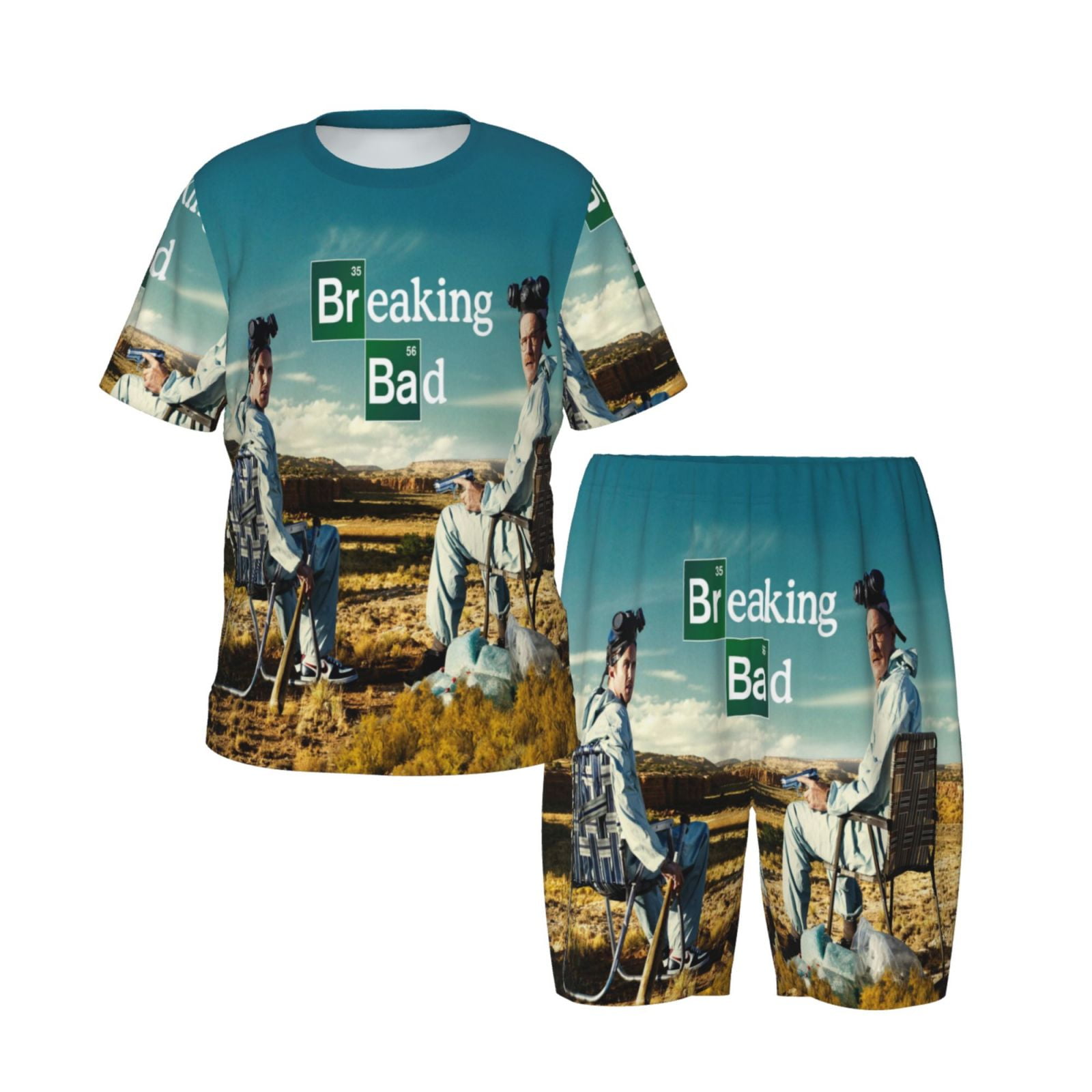 Kids Breaking Bad Pajamas Set Cartoon Sleepwear Short Set Outfit For ...