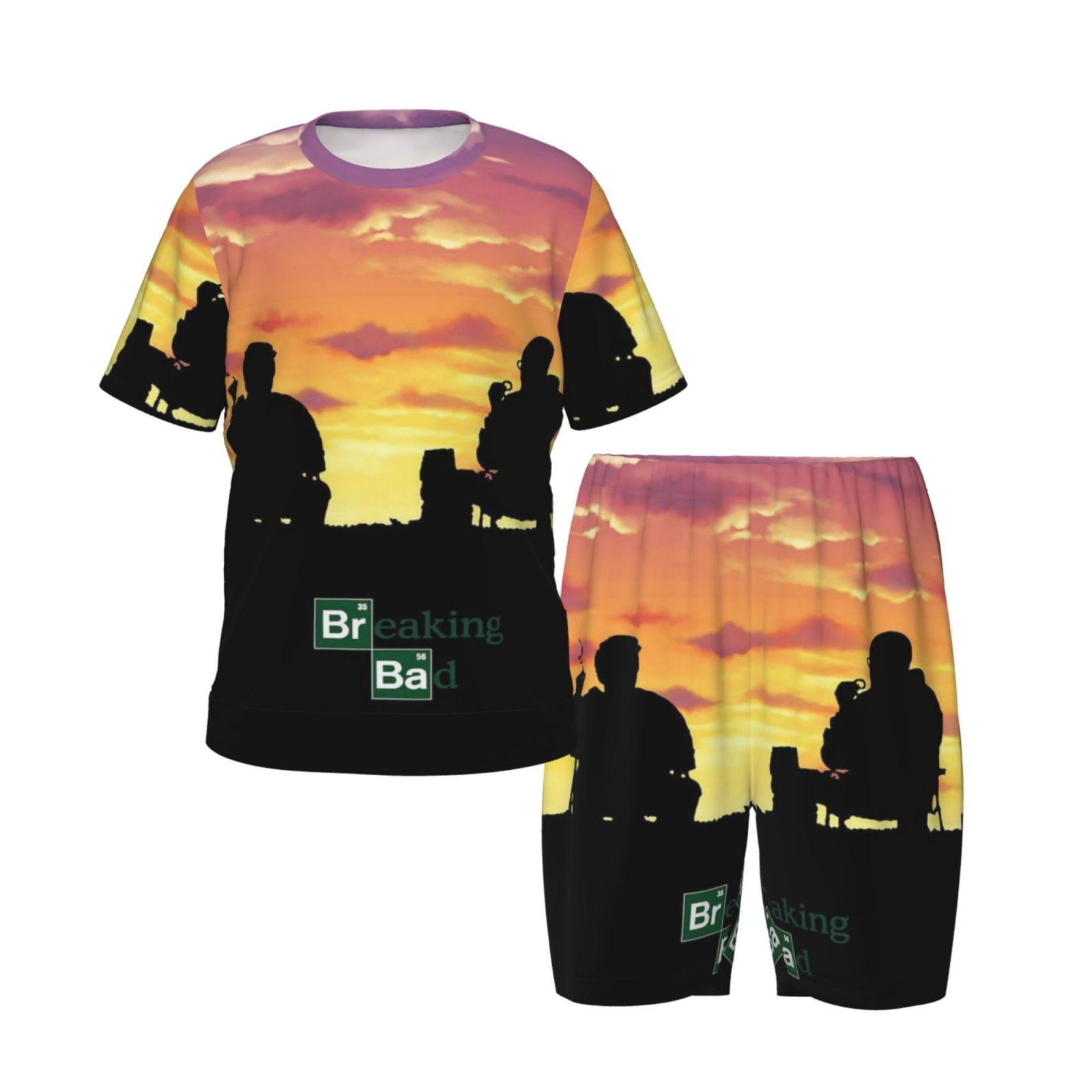 Kids Breaking Bad Pajamas Set Cartoon Sleepwear Short Set Outfit For ...
