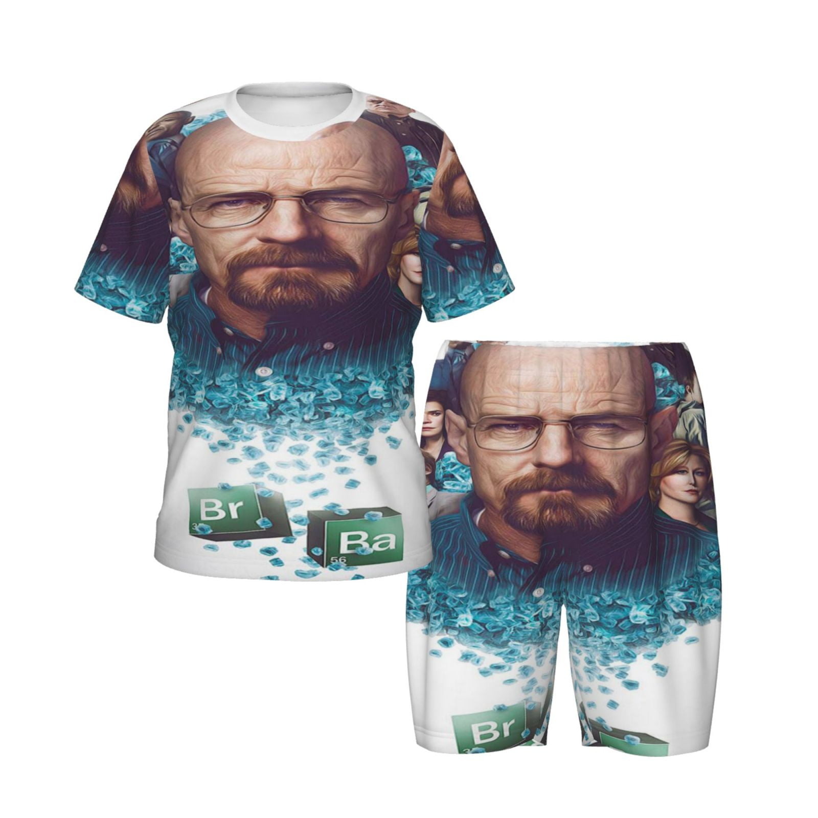 Kids Breaking Bad Pajamas Set Cartoon Sleepwear Short Set Outfit For ...