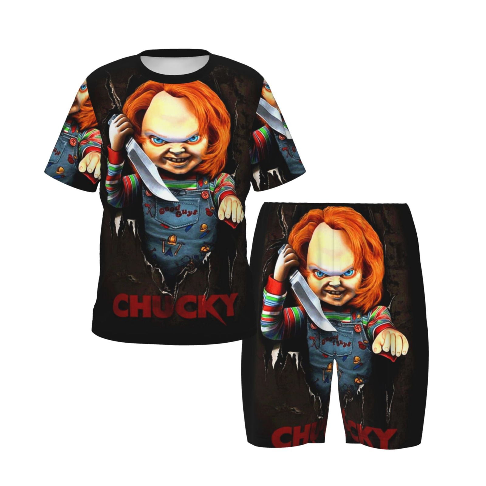 Kids Bride of Chucky Short Sleeve Top And Short Set 2 Piece Pajama Set ...