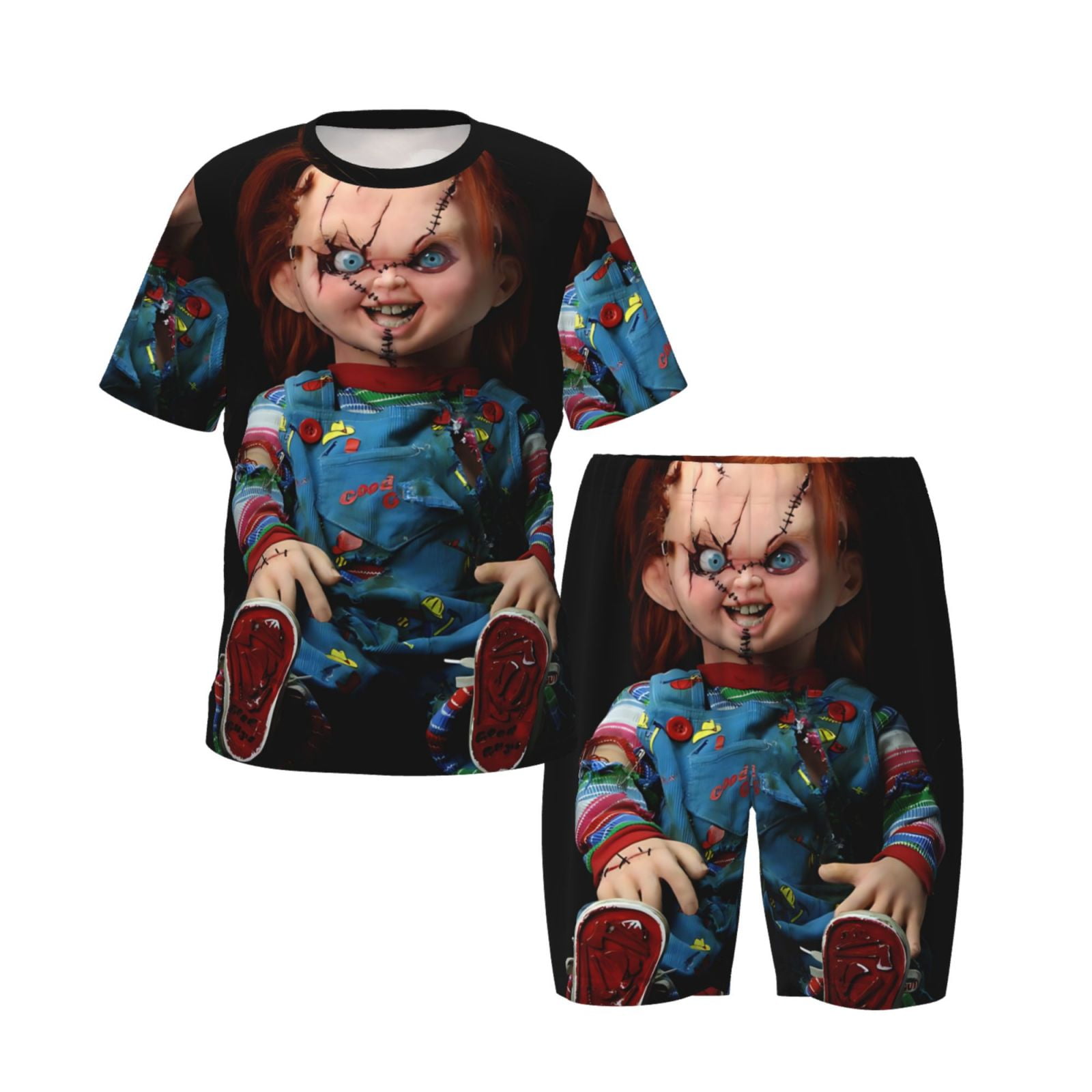 Kids Bride of Chucky Short Sleeve Top And Short Set 2 Piece Pajama Set ...