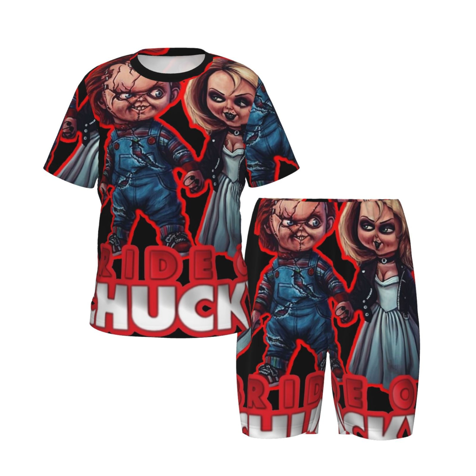 Kids Bride of Chucky Short Sleeve Top And Short Set 2 Piece Pajama Set ...