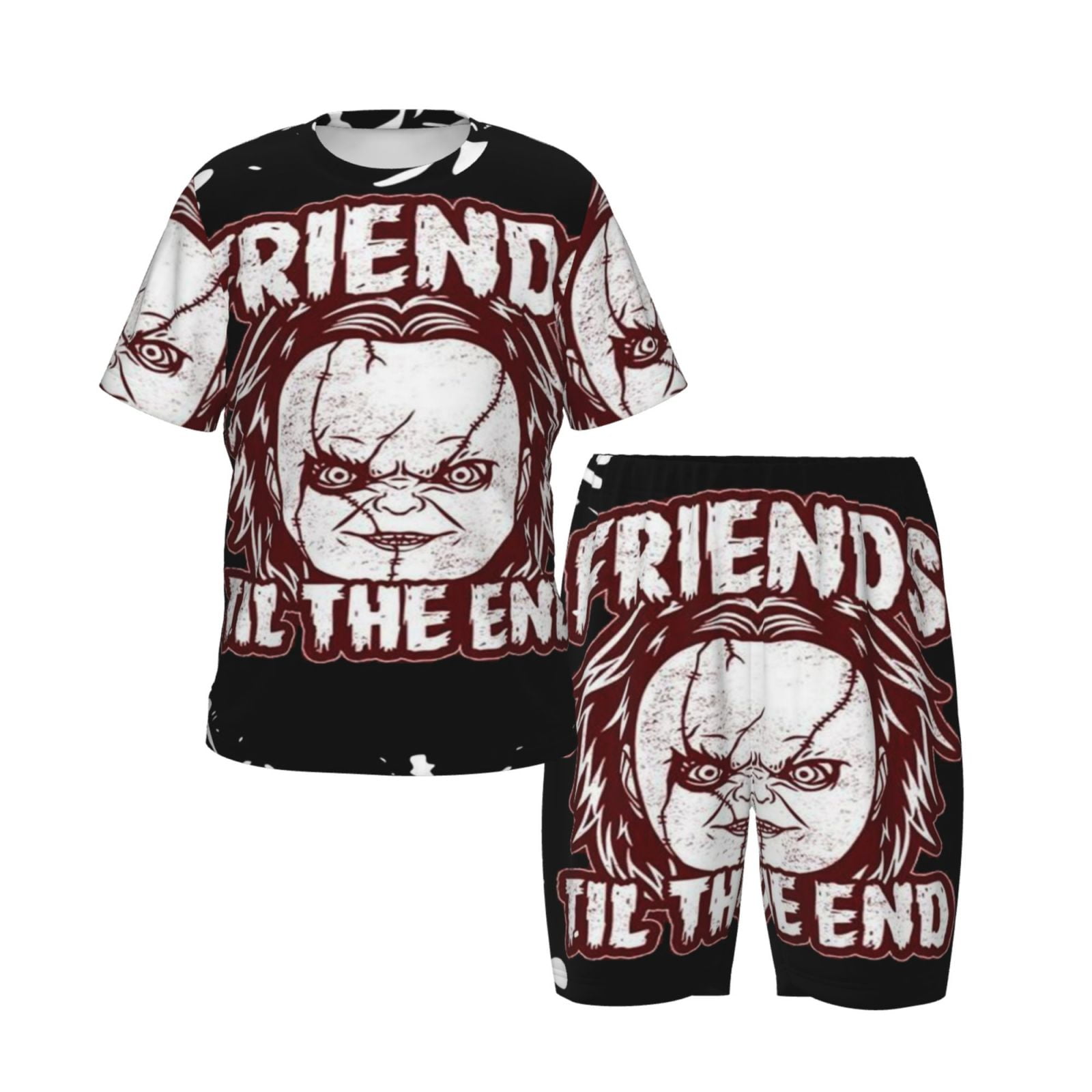 Kids Bride of Chucky Short Sleeve Top And Short Set 2 Piece Pajama Set ...