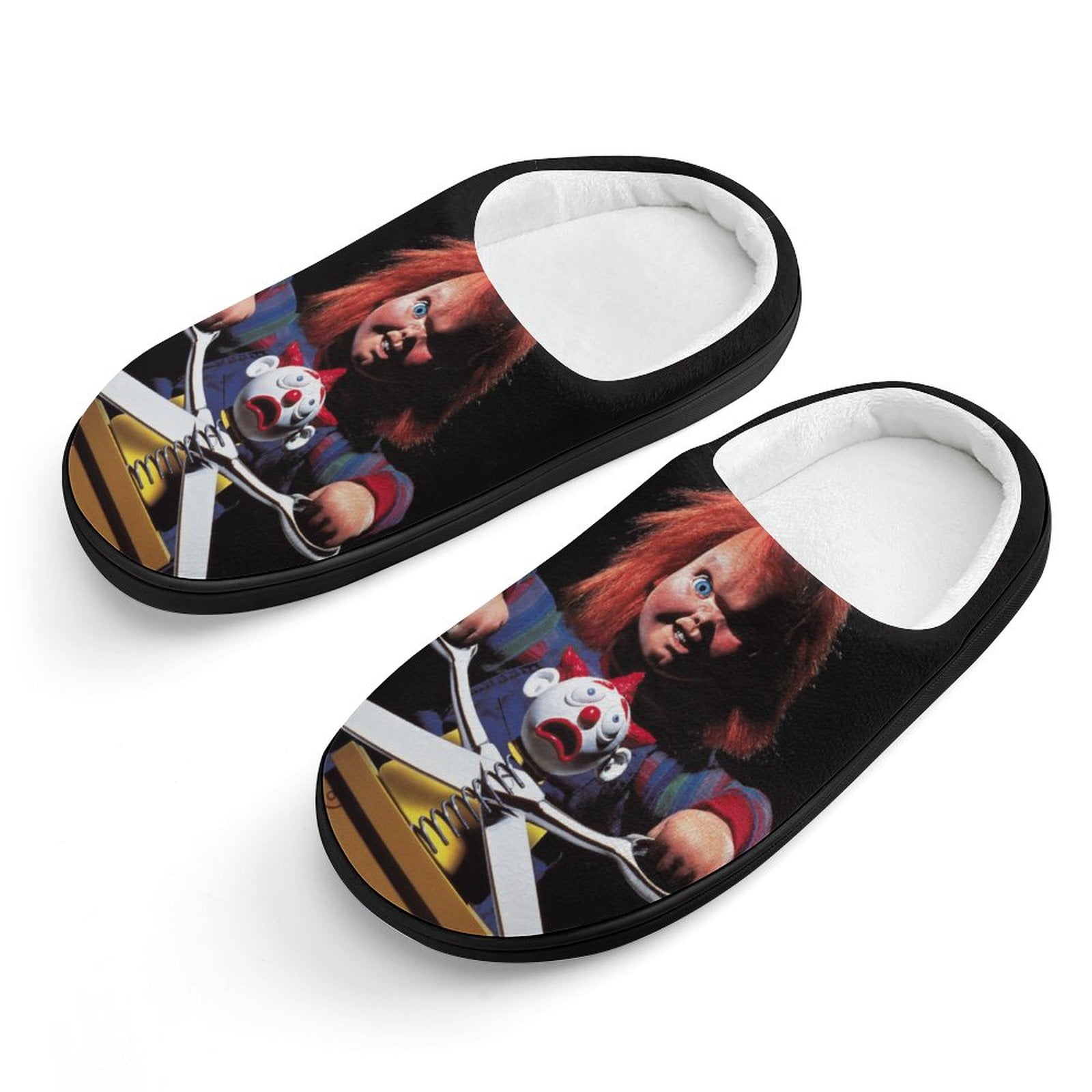 Kids Bride of Chucky Slippers Anti-slip Fluffy Fuzzy House Slippers ...